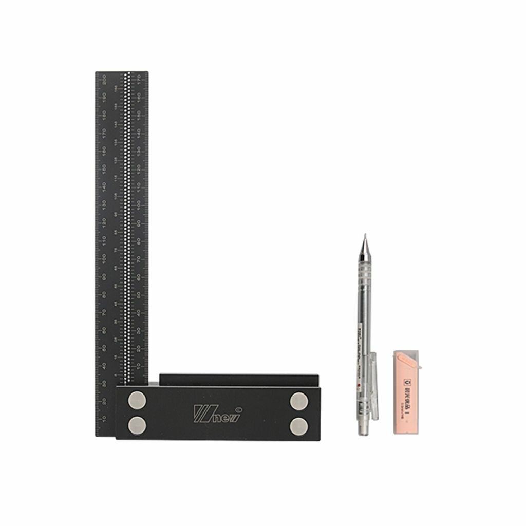 Линейка для измерения угла наклона 90 градусов Деревообрабатывающий инструмент Параллельный линейный маркер