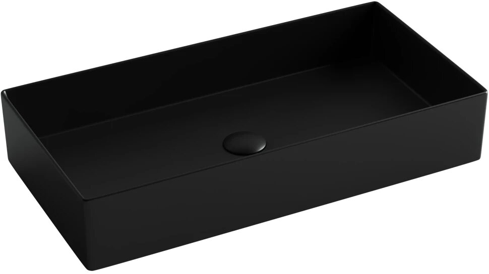 Раковина-чаша Ceramica Nova Element CN6071MB 70,1x36,1 см, накладная, черный матовый