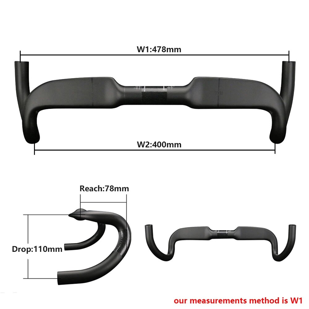 Руль RXL SL для горных велосипедов из углеродного волокна Black Line Matte 478