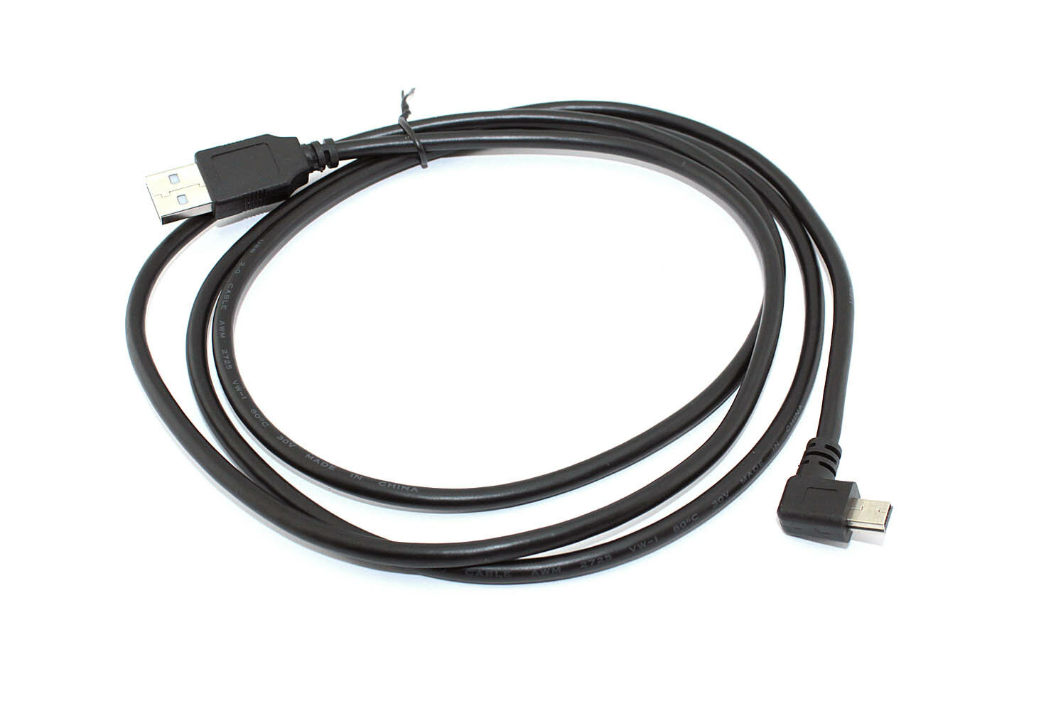 Кабель USB Type A на Mini USB угол вправо 1,5 м