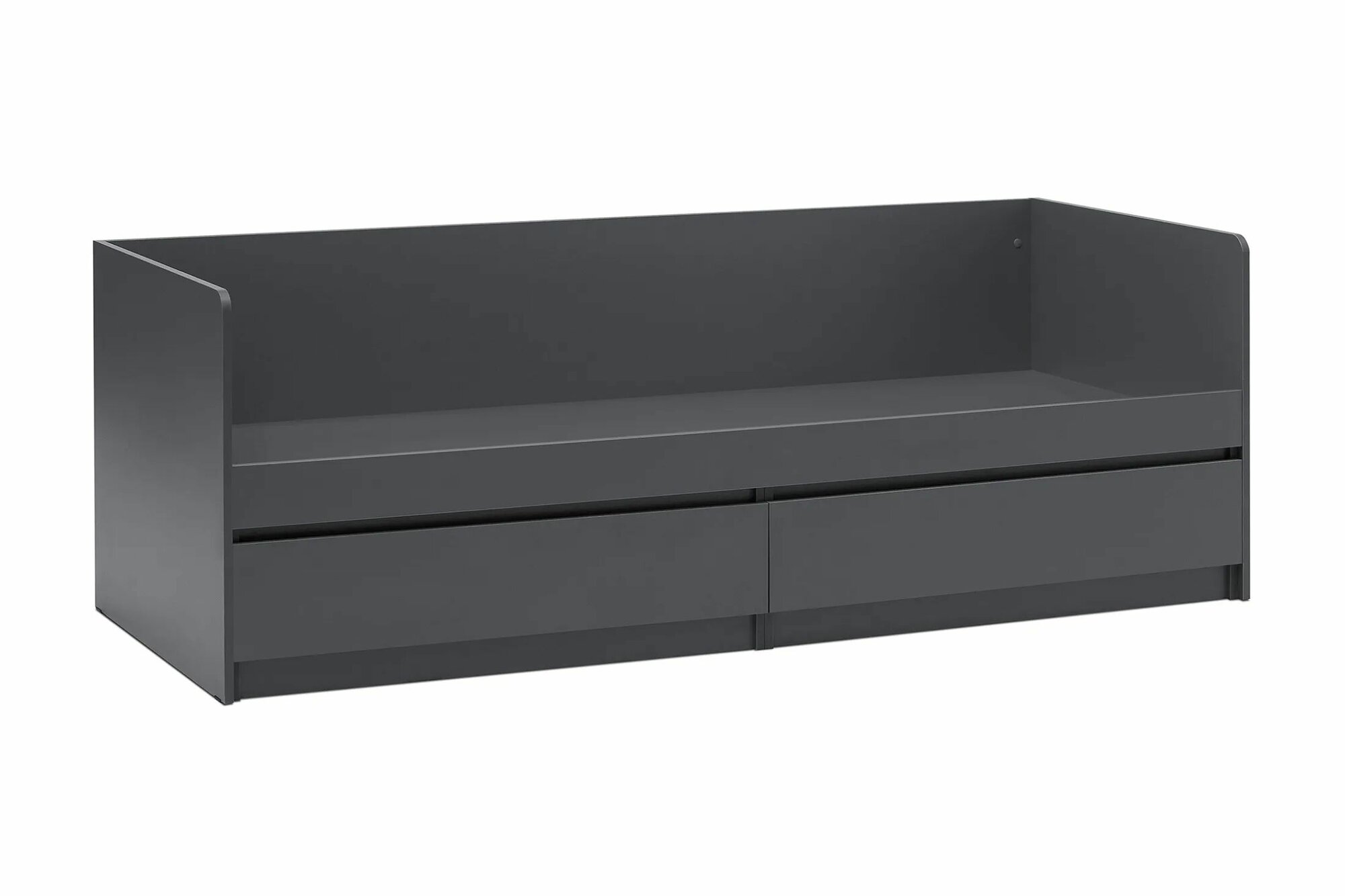 Кровать детская с ящиками Челси 200х80см Графит, лдсп, с ящиками