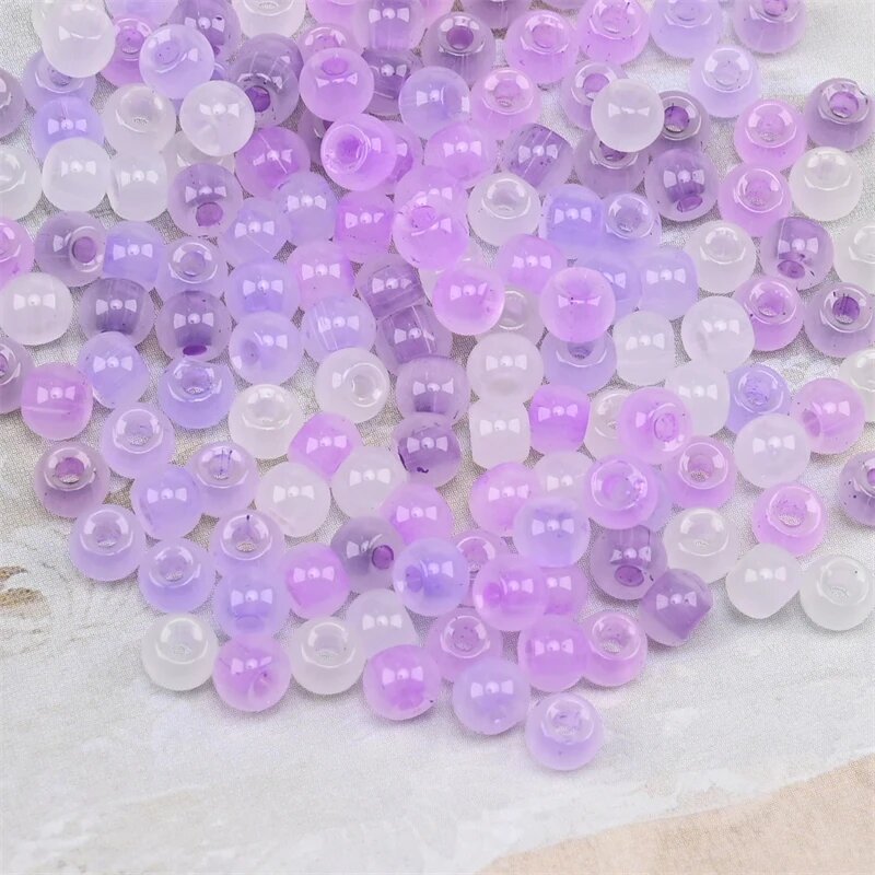 Стеклянные бусины 4 мм японские кошачьи глаза 200 шт. Сиреневый, S2125