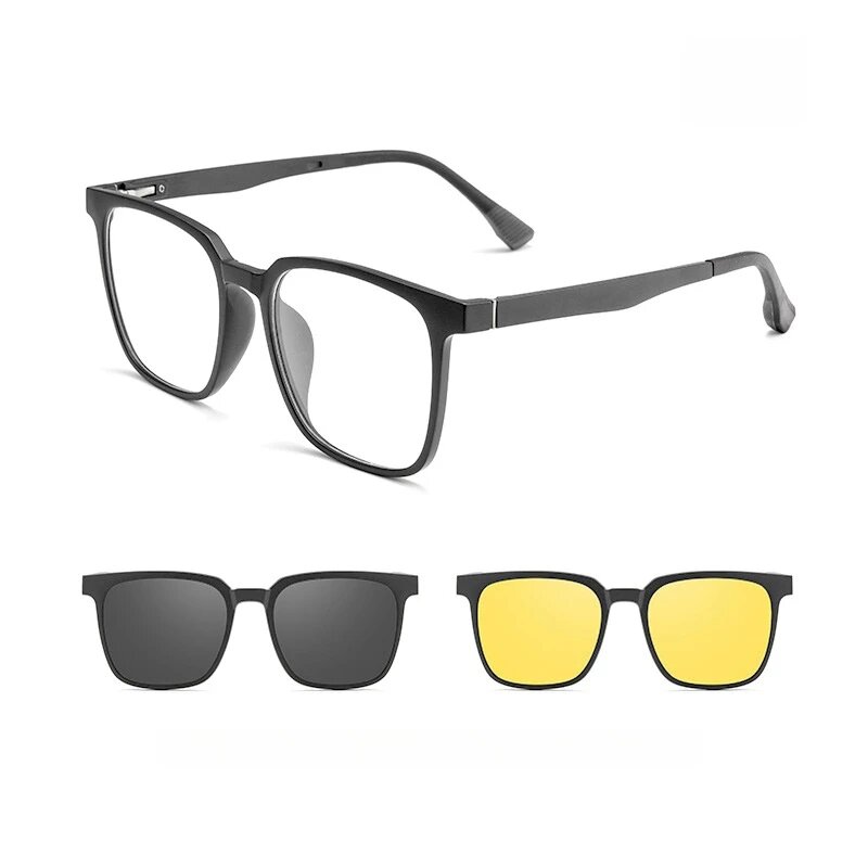 Очки YIMARUILI 103R Black Gray, гибкие TR90