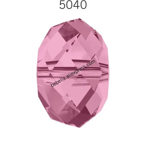 Бусина Swarovski 5040, Light Rose 223, 4 мм, розовый