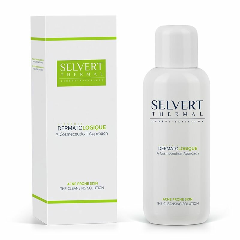 SELVERT THERMAL Очищающее средство для жирной кожи и кожи с акне L'esprit Dermatologique Acne Prone Skin The Cleansing Solution 200 мл