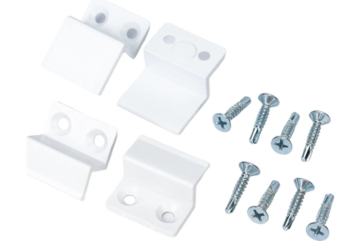 ООО «Полимер-Фарм» крепления для москитной сетки комплект 4 шт (2 верх, 2 низ) белые