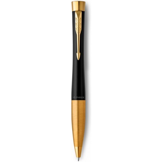 Ручка шариковая Parker Urban Core K314 (2143640) Muted Black GT M синие чернила подар. кор.
