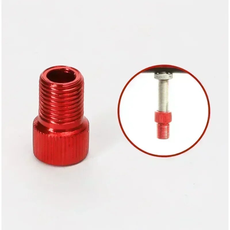 MOONBIFFY Адаптер клапана Presta на Schrader Красный, 1PC Red