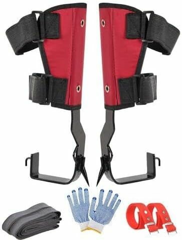 Регулируемый вертикальный инструмент для лазания по деревьям Утолщенная стальная пластина Кошачьи когти для лазания