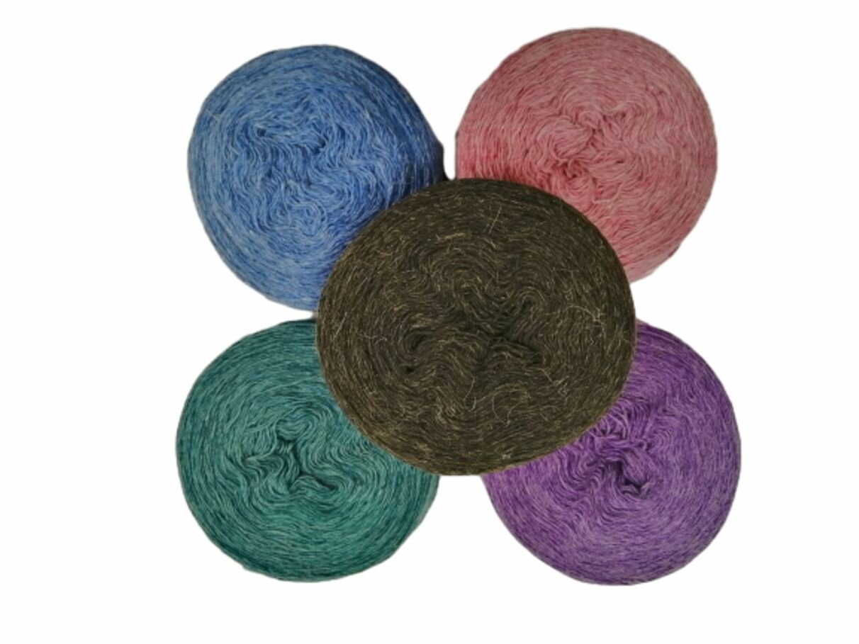 Набор пряжи "Ангорка в таблетках" 5 шт ассорти