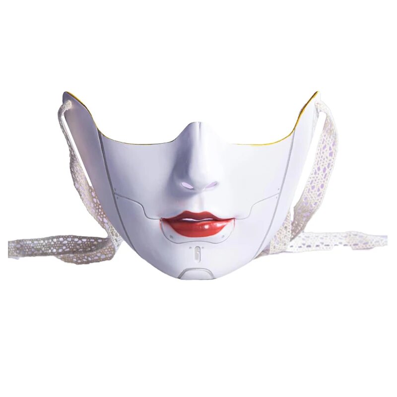 Красная пластиковая маска кабуки