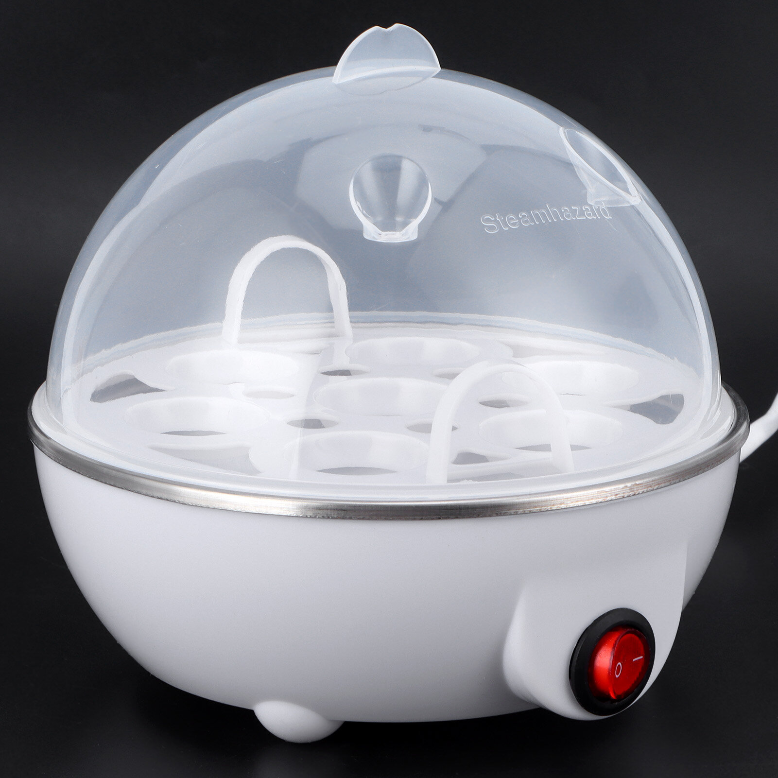 Электрический котел для яиц, многофункциональная мини-варка для яиц, пароварка-браконьер для кухни, вилка европейского стандарта, 220 В