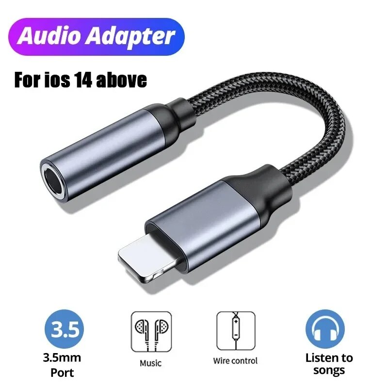 OLPAY 3.5mm Jack AUX Cable Adapter для iPhone