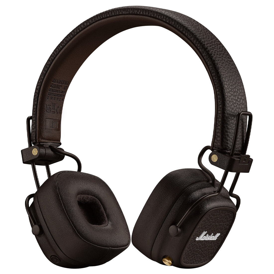 Наушники с микрофоном беспроводные Marshall Major V коричневые, Bluetooth