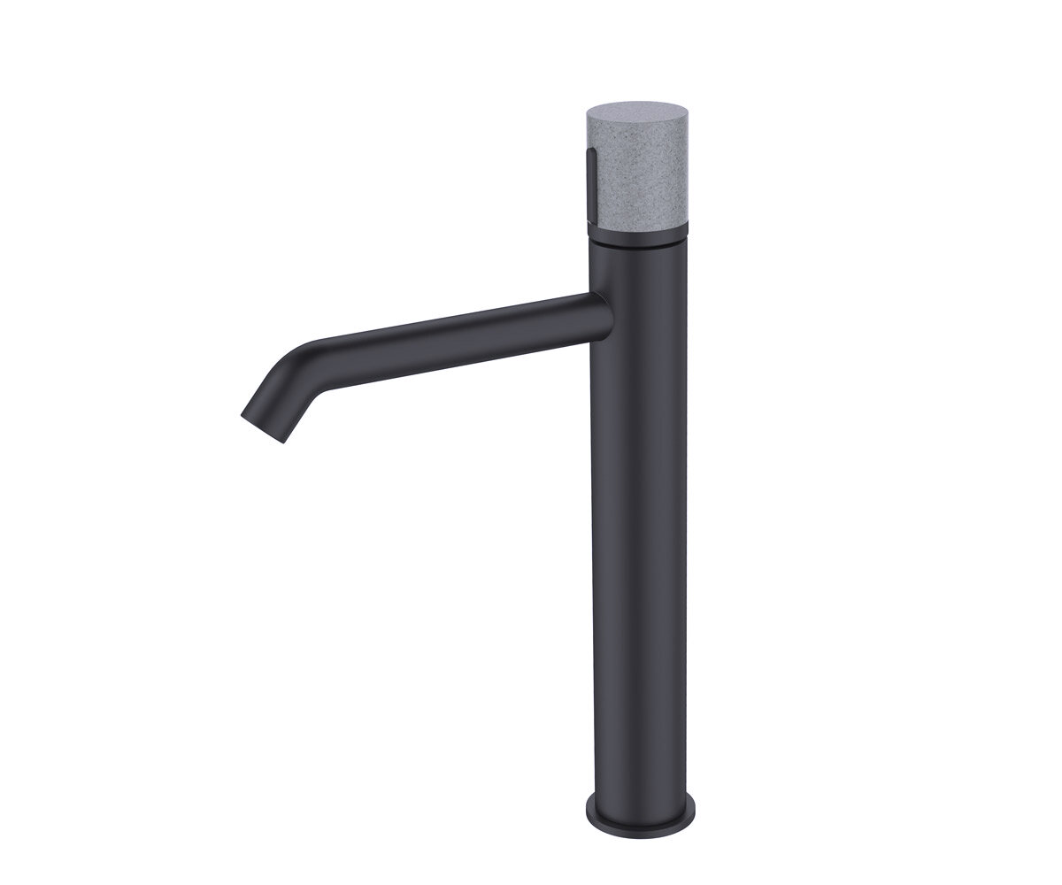 24615BG Смеситель высокий на раковину FOCUS черный/серый гранит (шт)