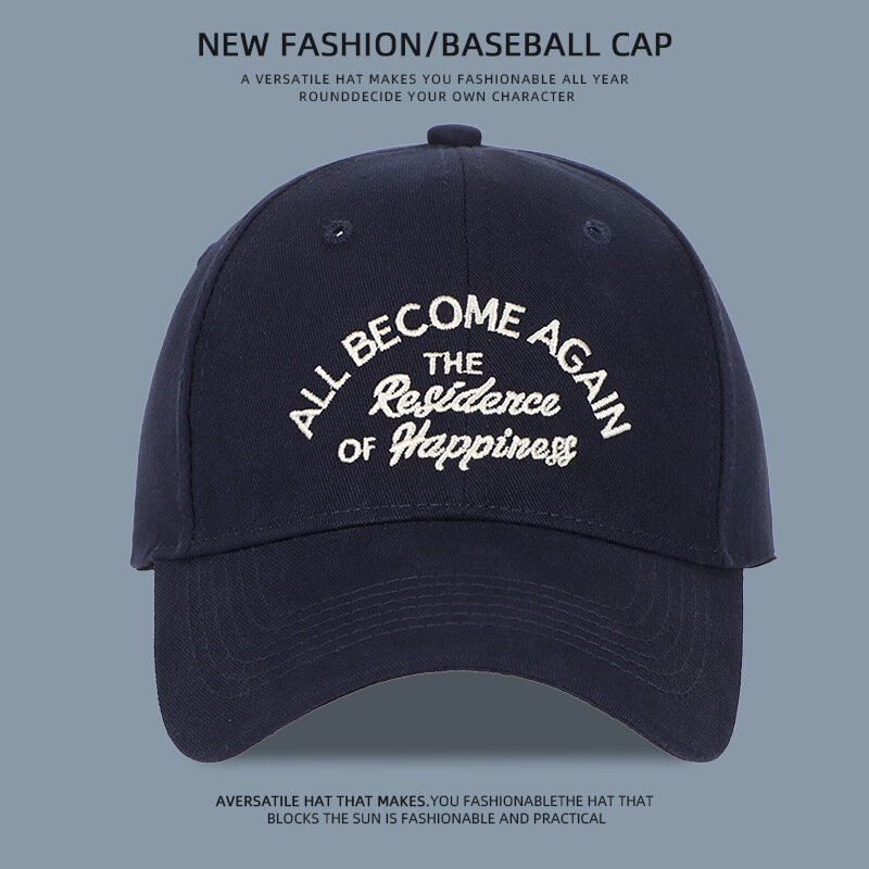 Универсальная бейсболка с козырьком от солнца и открывающая лицо маленькая кепка для женщин с глубоким верхом, широкими изогнутыми полями и большой окружностью головы, кепка с вышитым утконосом для защиты от солнца на открытом воздухе для мужчин