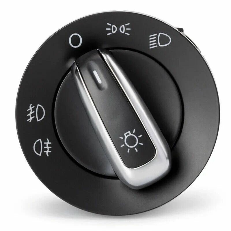 Хром переключатель света для VW Polo Sedan 2011–2020 и Skoda Fabia 2011–2013, управление фарами и противотуманками (6RD 941 531)