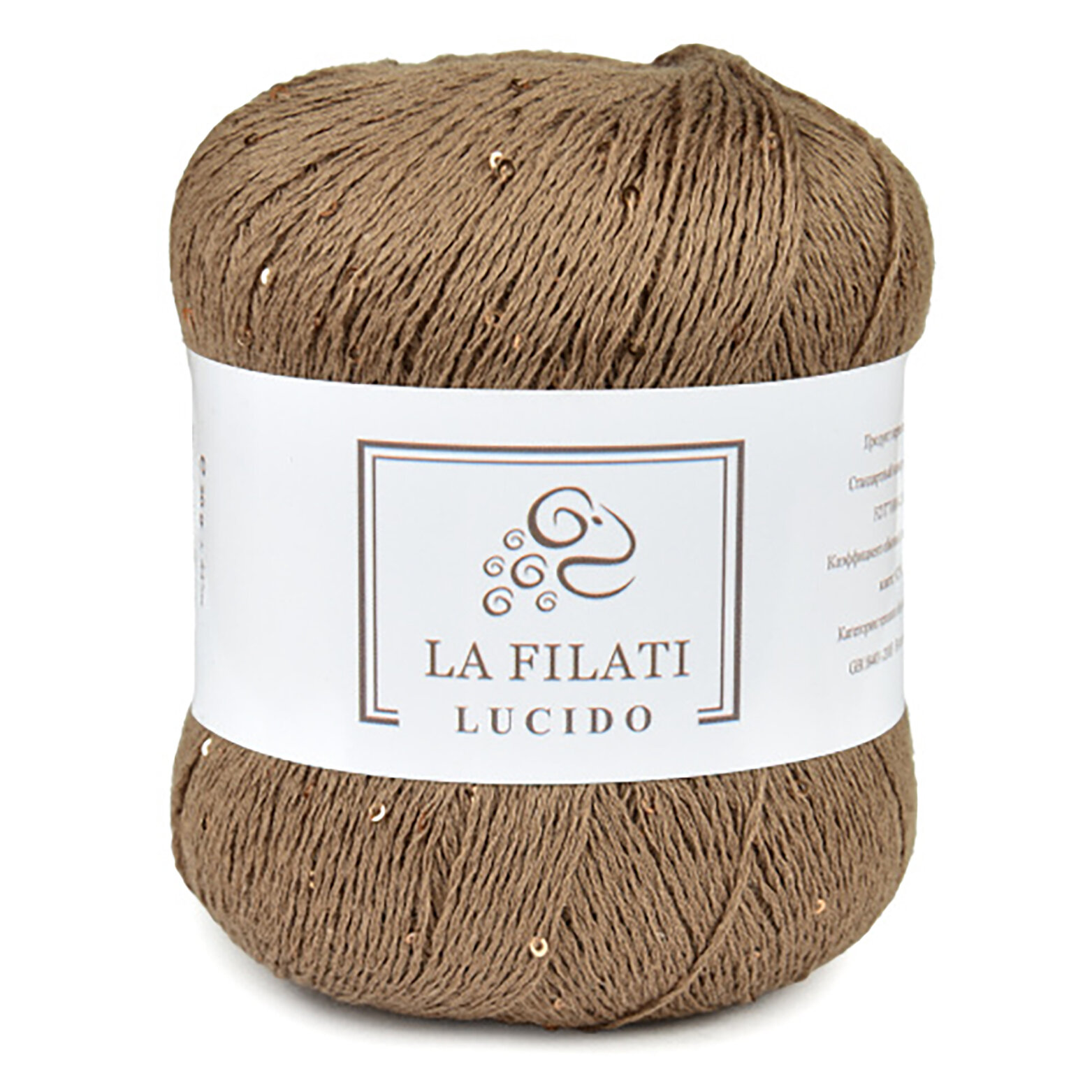 1 Моток, La Filati LUCIDO, 90% Хлопок, 10% Микропайетки / 50 гр. - 445 м. Цвет-80017