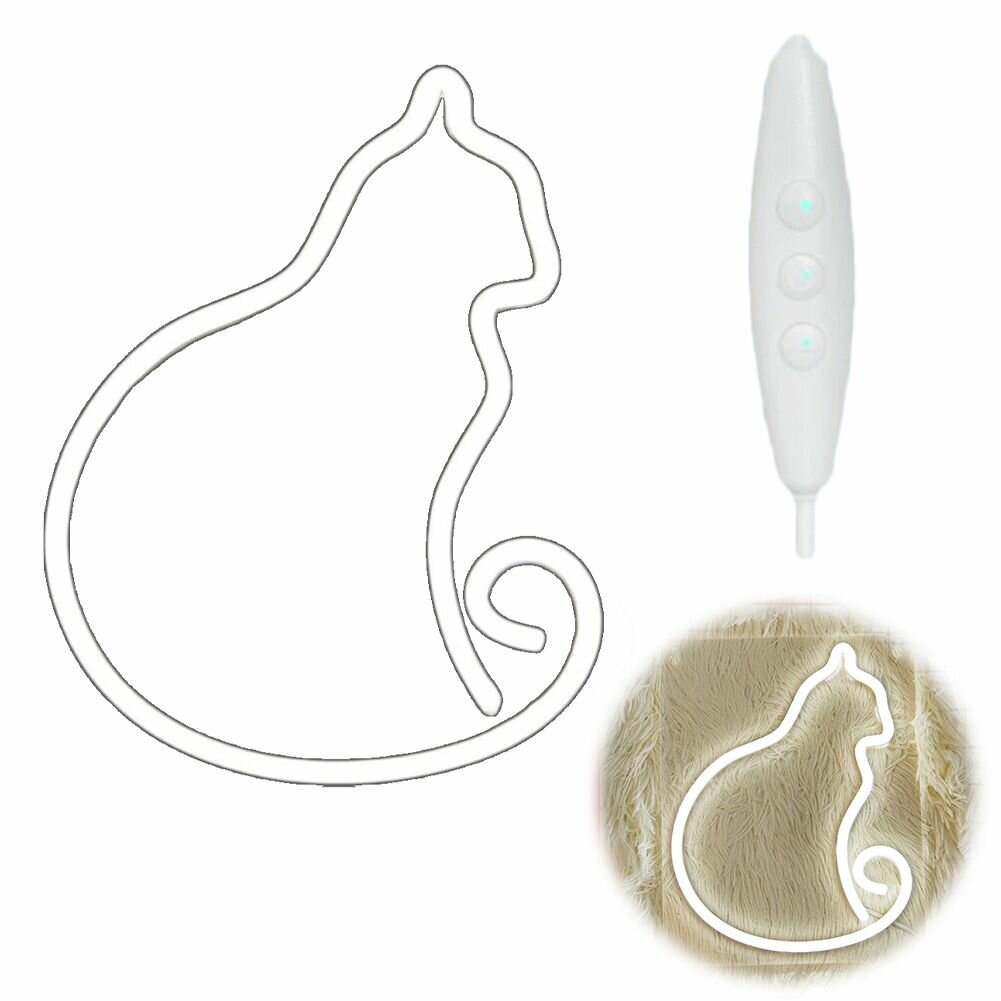 Неоновая вывеска для кошек с регулируемой яркостью, неоновый свет для кошек с питанием от USB для ресторана, домашнего бара, кухни