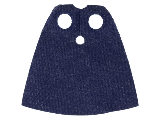Minifigure Cape Cloth, Standard - Traditional Starched Fabric - 3.9cm Height, 522c Dark Blue N