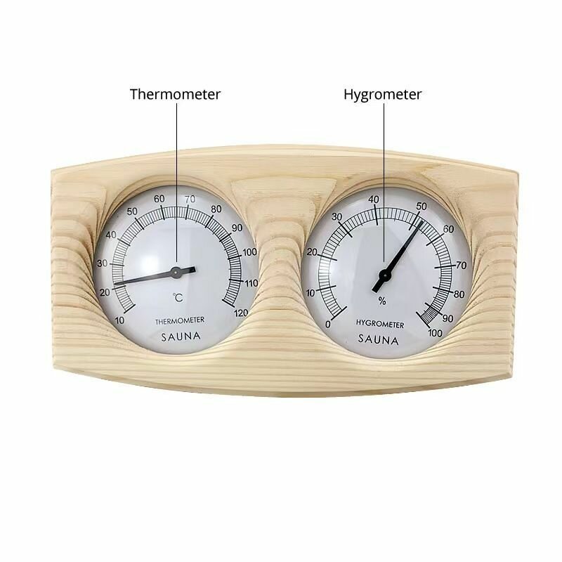 Термогигрометр Harvia SAS92300, береза, для бани, точность, стильный дизайн