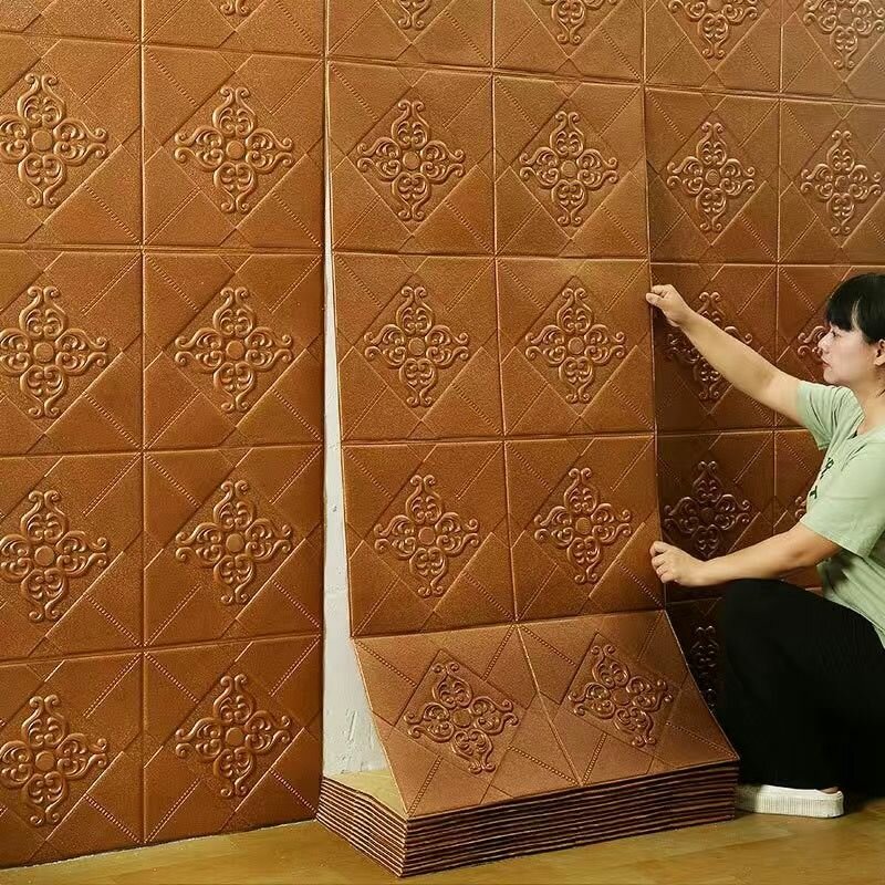 Панели Стеновые Самоклеющиеся . 70cmx5m Интерьерные 3д Плитки Для Кухни И Ванной Декоративные Влагостойкие