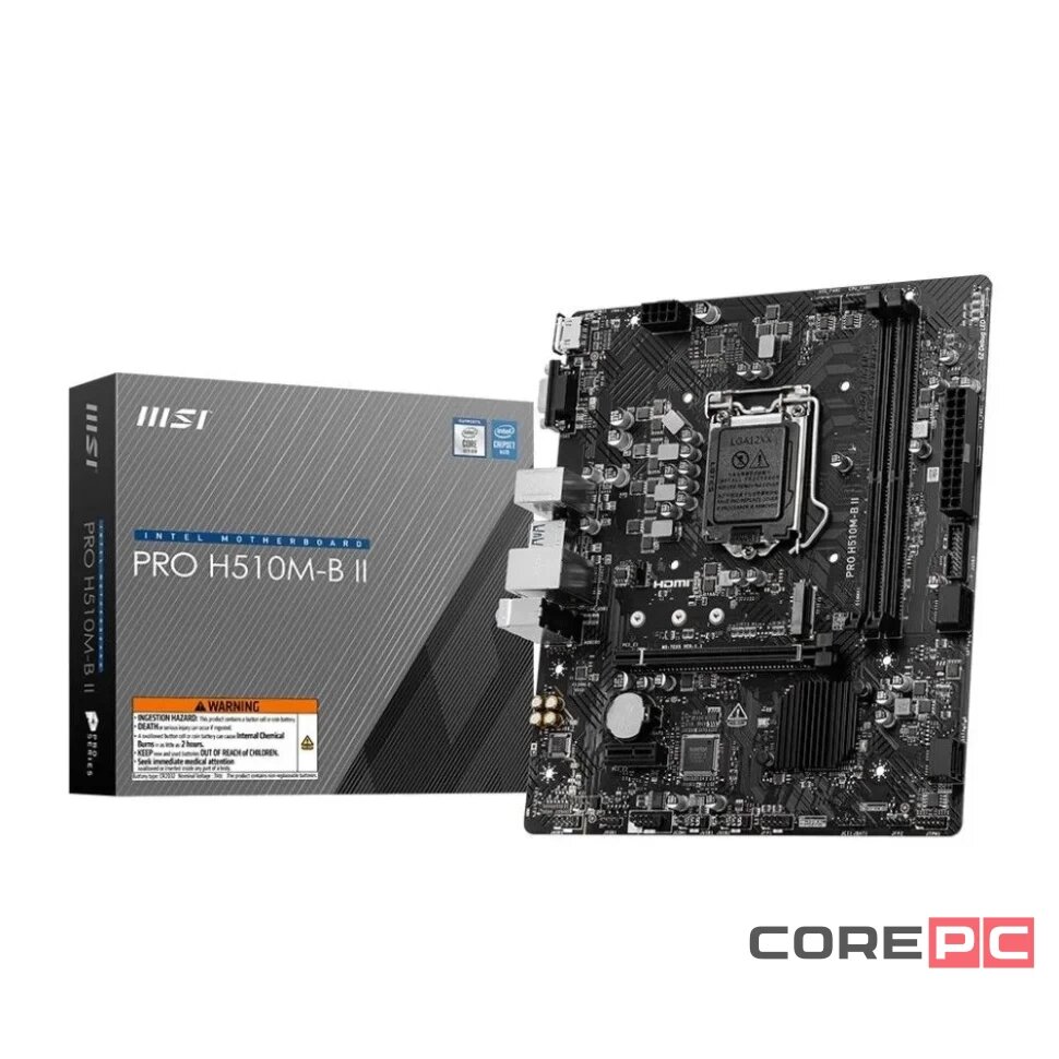 Материнская плата для персонального компьютера MSI PRO H510M-B II