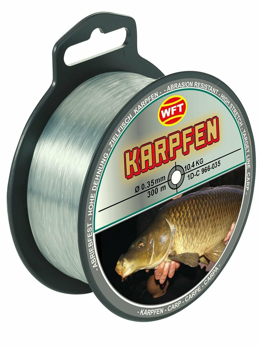 Монофильная леска для рыбалки WFT Zielfisch KARPFEN (карп) 400/030
