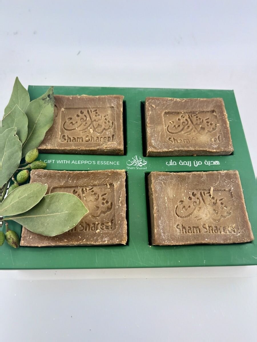 Традиционное Алеппское мыло 20% /Сирия 4 штуки