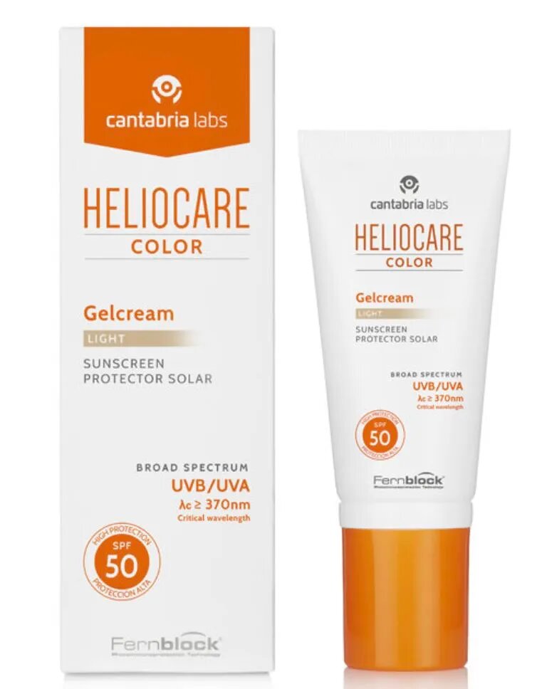 Тональный солнцезащитный гель-крем с SPF 50, 50 мл HELIOCARE Color GelCream Light Cantabria Labs / Кантабрия Лабс