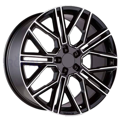 Литой колесный диск Khomen Wheels KHW2101 (Front) 9,5x21/5x112 ET37 D66,6 Black-FP