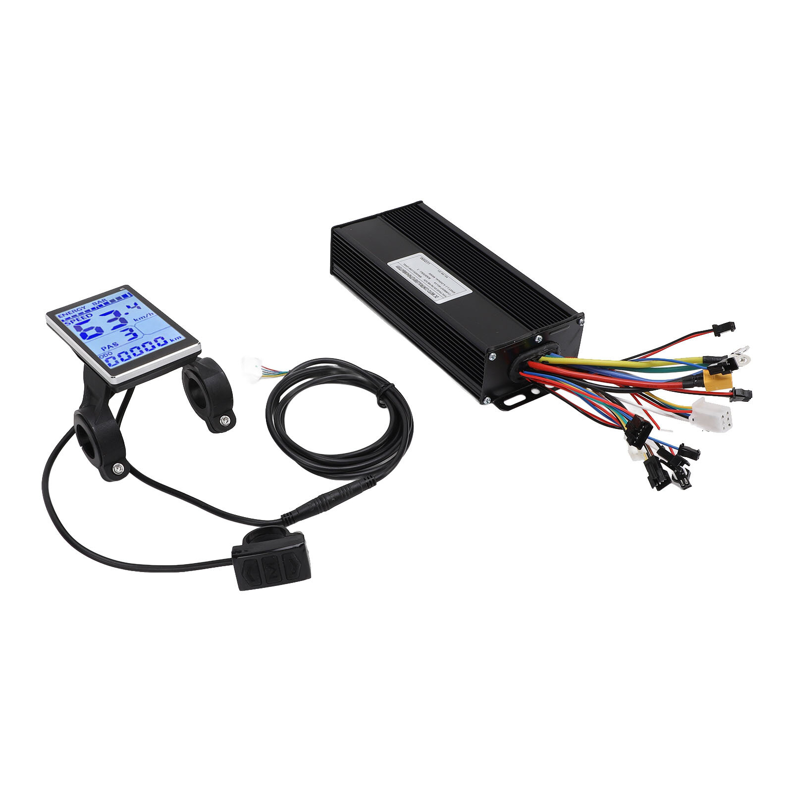 Контроллер двигателя с синусоидальной волной 36 В 48 В 52 В 40 А с ЖК-дисплеем M5, 3-режимный комплект контроллера для электровелосипеда для горных велосипедов