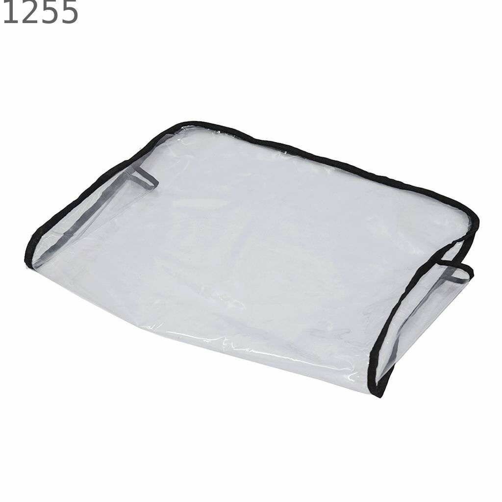 Салонные чехлы спинки кресел квадратные черные прозрачные 48x43см