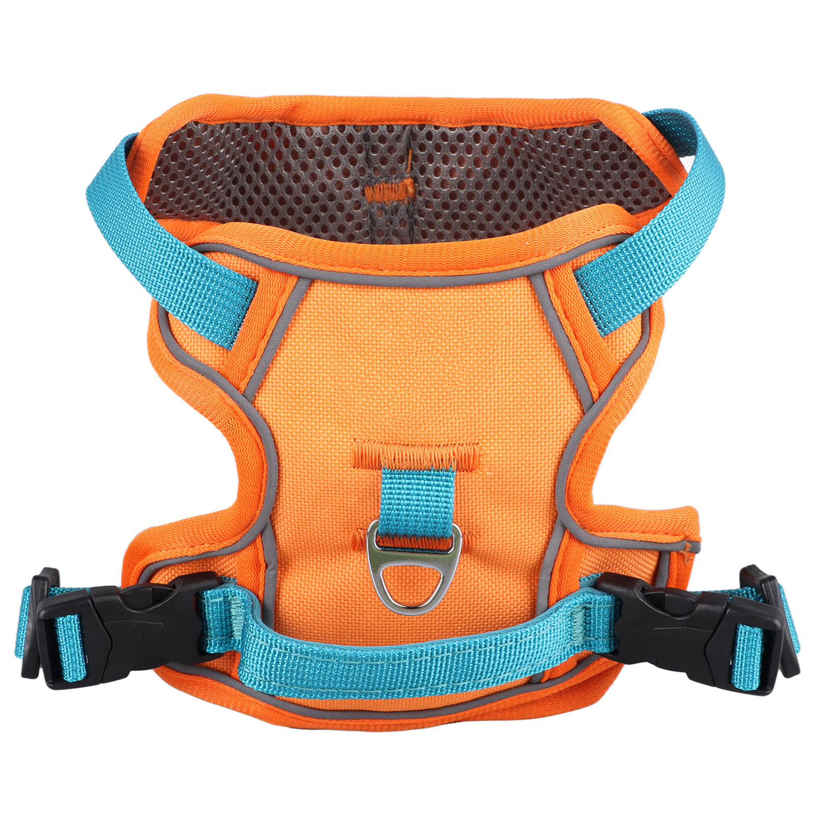 Светоотражающая регулируемая мягкая шлейка для собак для прогулок, бега и ночных активностей, оранже
