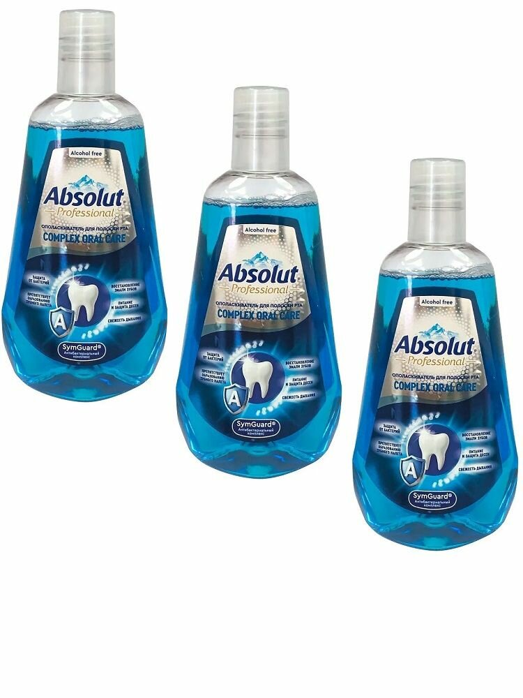 Ополаскиватель для полости рта ABSOLUT Professional Complex oral care, 500 г, 3 шт