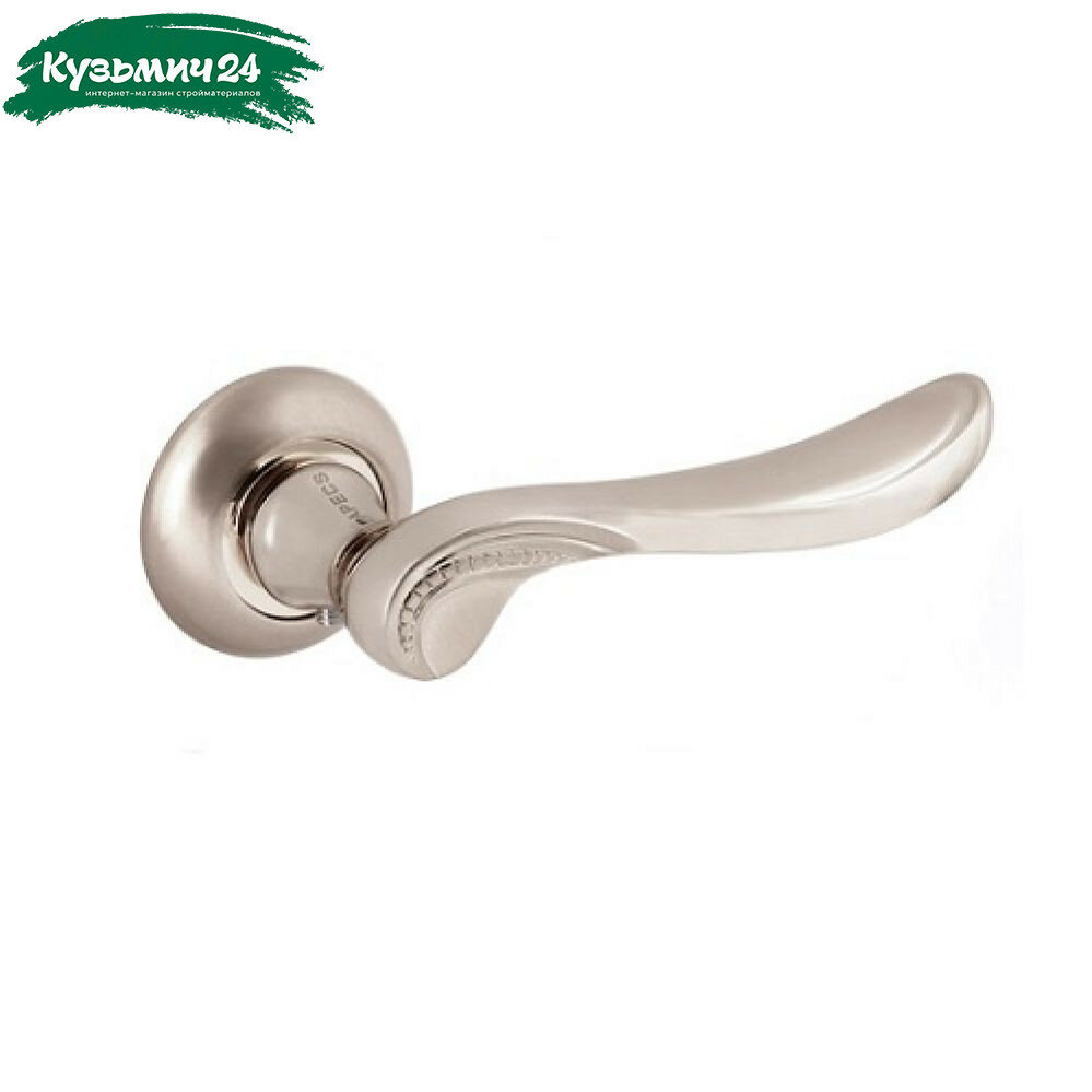 Ручка дверная Apecs Megapolis Baghdad H-0872-A-NIS матовый никель
