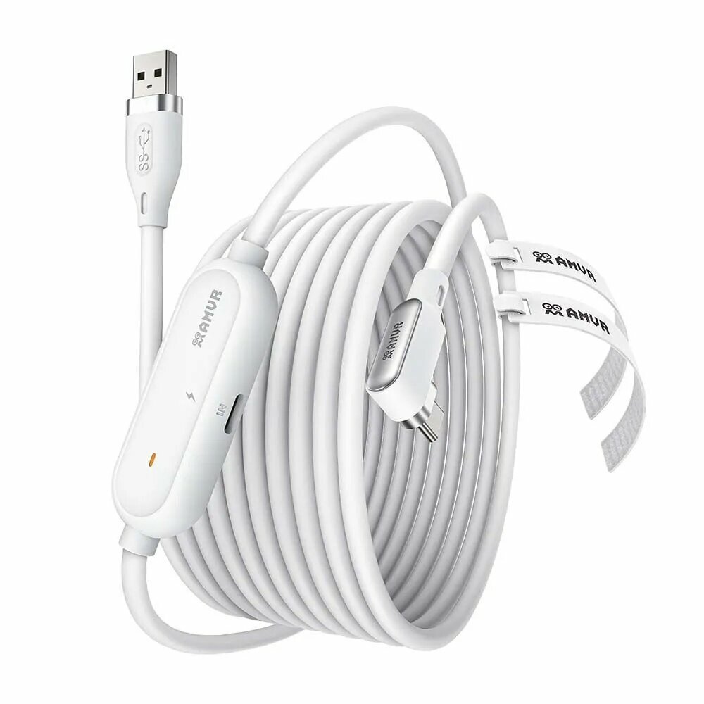 AMVR Кабель для стрима Link с быстрой зарядкой для Quest 3S/3/2/Pro / PICO4 / PICO4 Ultra Аксессуары для виртуальной реальности Pro/PICO4/PICO4 Ultra ,5 метров
