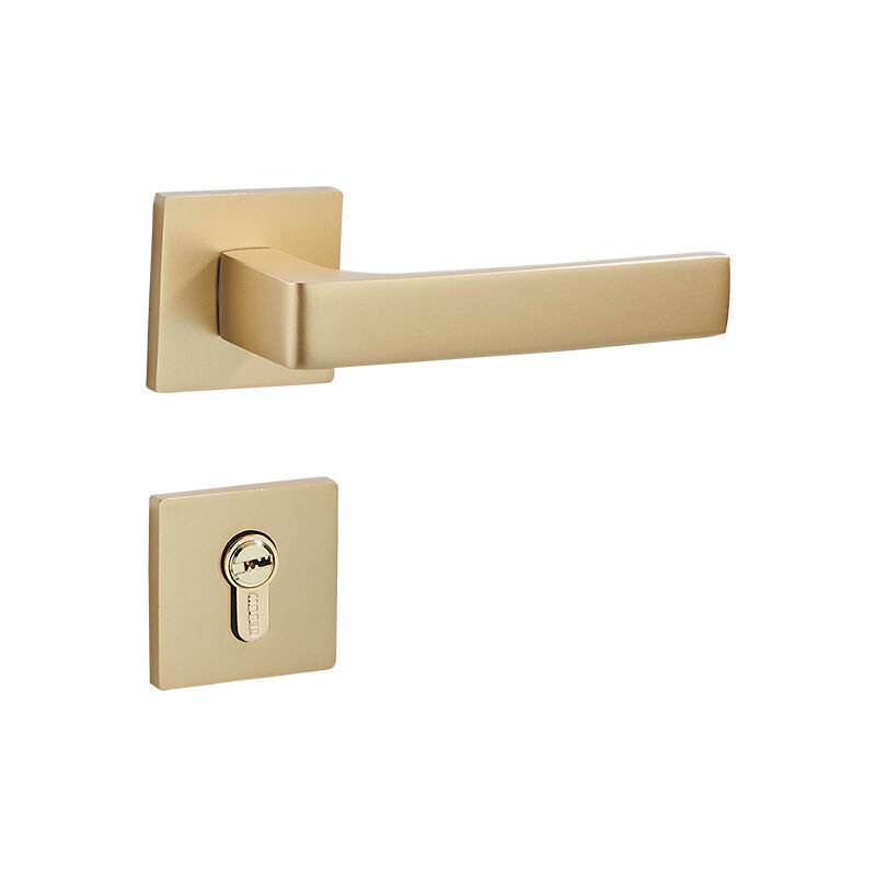 Золотой дверной замок для внутренней спальни, набор дверных замков в американском стиле, магнитный бесшумный дверной замок, ручка для деревянной двери