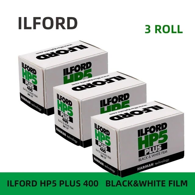 ILFORD HP5 PLUS 400 Черно-белая пленка для Kodak H35/M35/M38 3 ROLLS