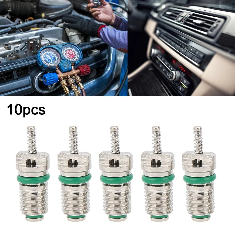 10 шт. Ниппель для автомобильного кондиционера R-134A, сердечник клапана AC R-134A , золотник для ниппелей автокондиционеров