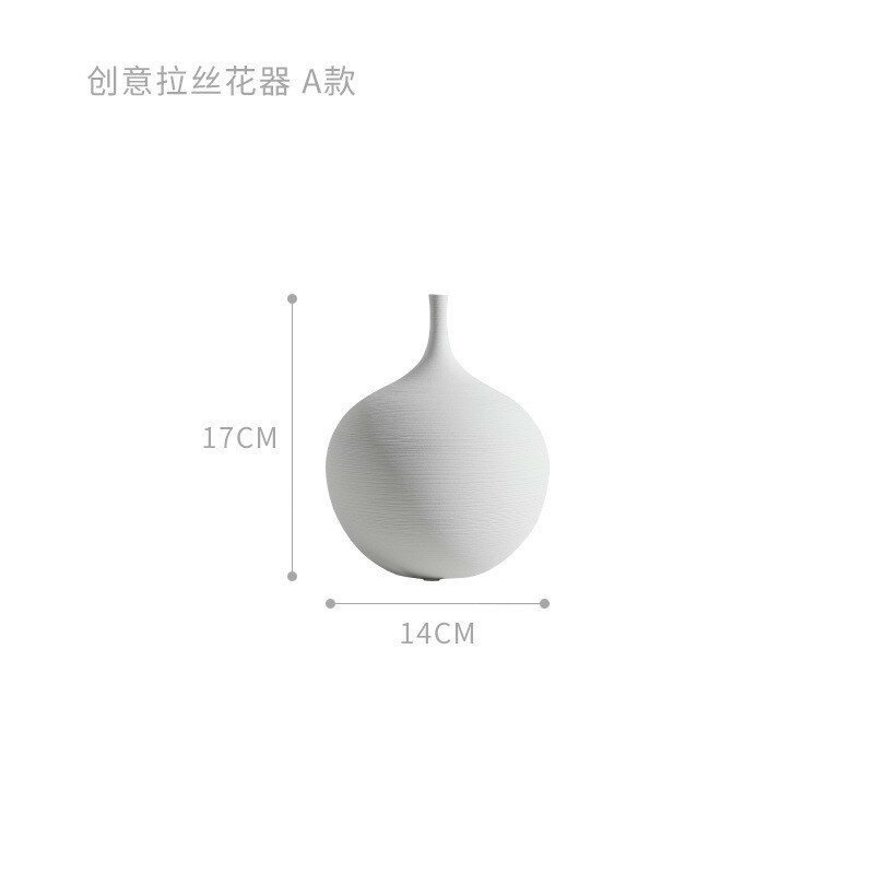 Behan Mei Jingdezhen Керамика Zen Zen Простая матовая ваза Матовая большая ваза Белый маленький размер