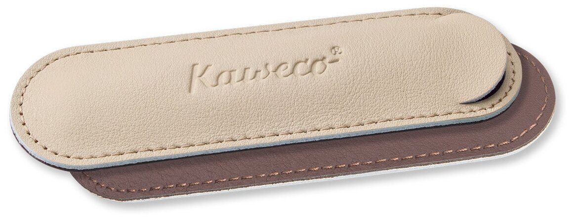 Чехол для ручек KAWECO ECO кожаный для 1 ручки Sport кремовый