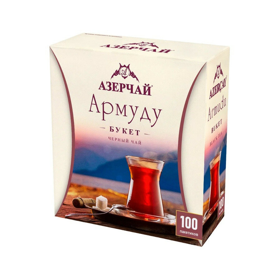 Чай Азерчай Армуду Букет черный 100 пак.*1,6 гр 2762050