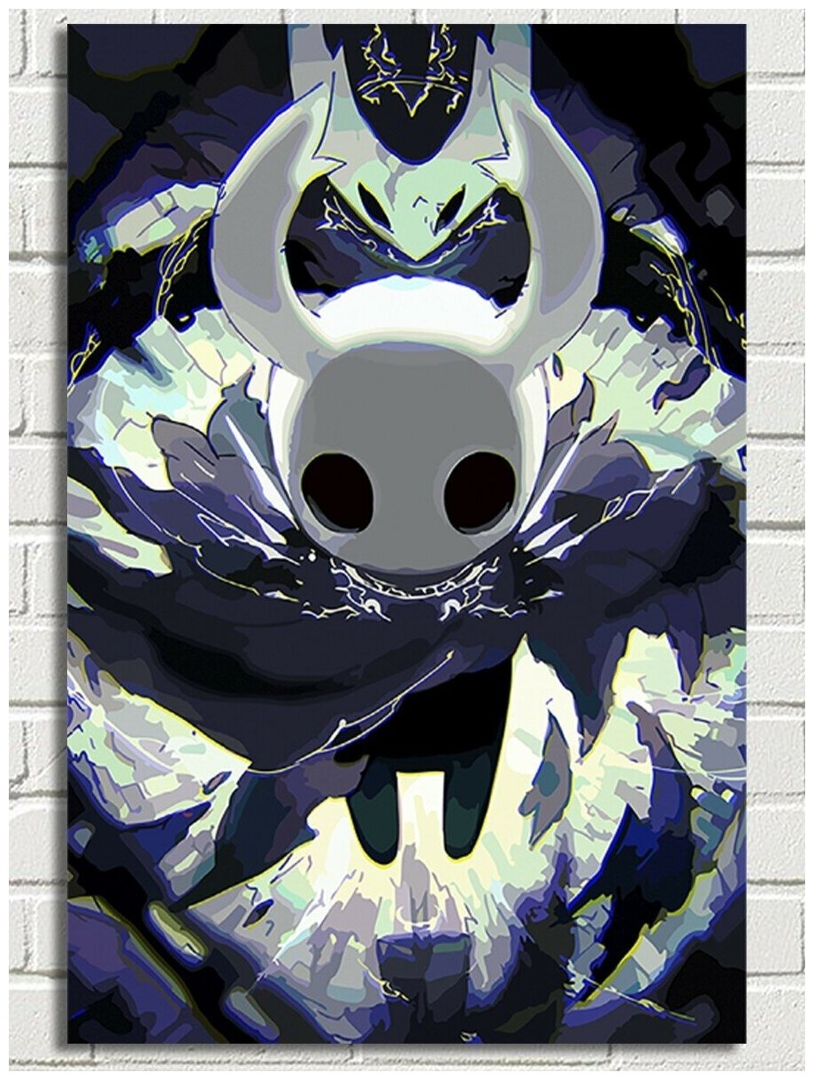 Картина по номерам игра Hollow Knight (Хорнет, Грязьмут, полый жук, платформер) - 8172 В 60x40
