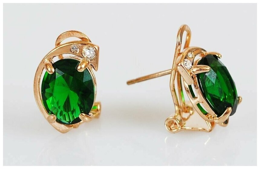 Серьги, фианит