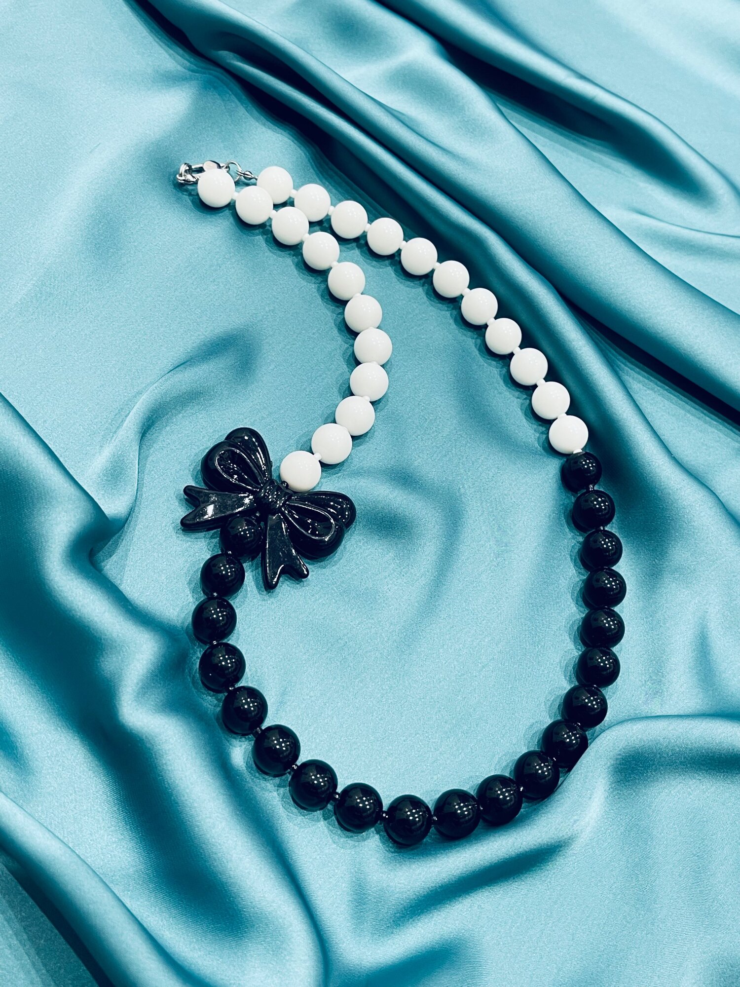 Колье, агат, акрил