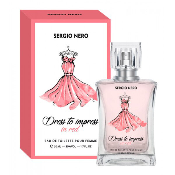 SERGIO NERO Dress To Impress In Red туалетная вода 50 ml.