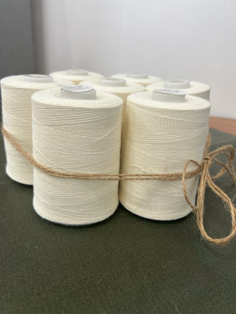 Арамидная швейная нить 75 НШТ-Ш (белая) 3000м