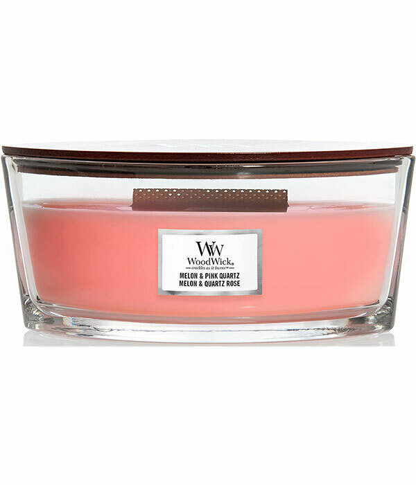 Woodwick/ Свеча эллипс Дыня и розовый кварц 453.6гр.