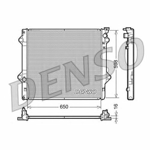 Основной радиатор (двигателя) Denso drm50048 для Toyota Land Cruiser Prado